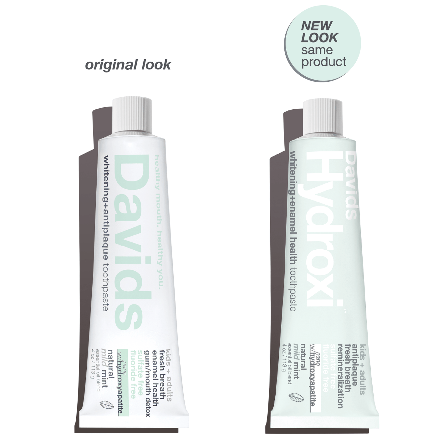 Davids Hydroxi™ kids + adults nano hydroxyapatite premium toothpaste