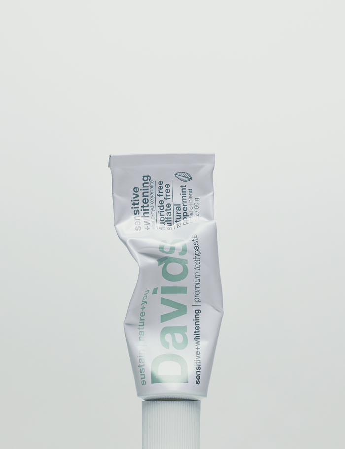 Davids Hydroxi™ travel size premium toothpaste / sensitive+whitening n