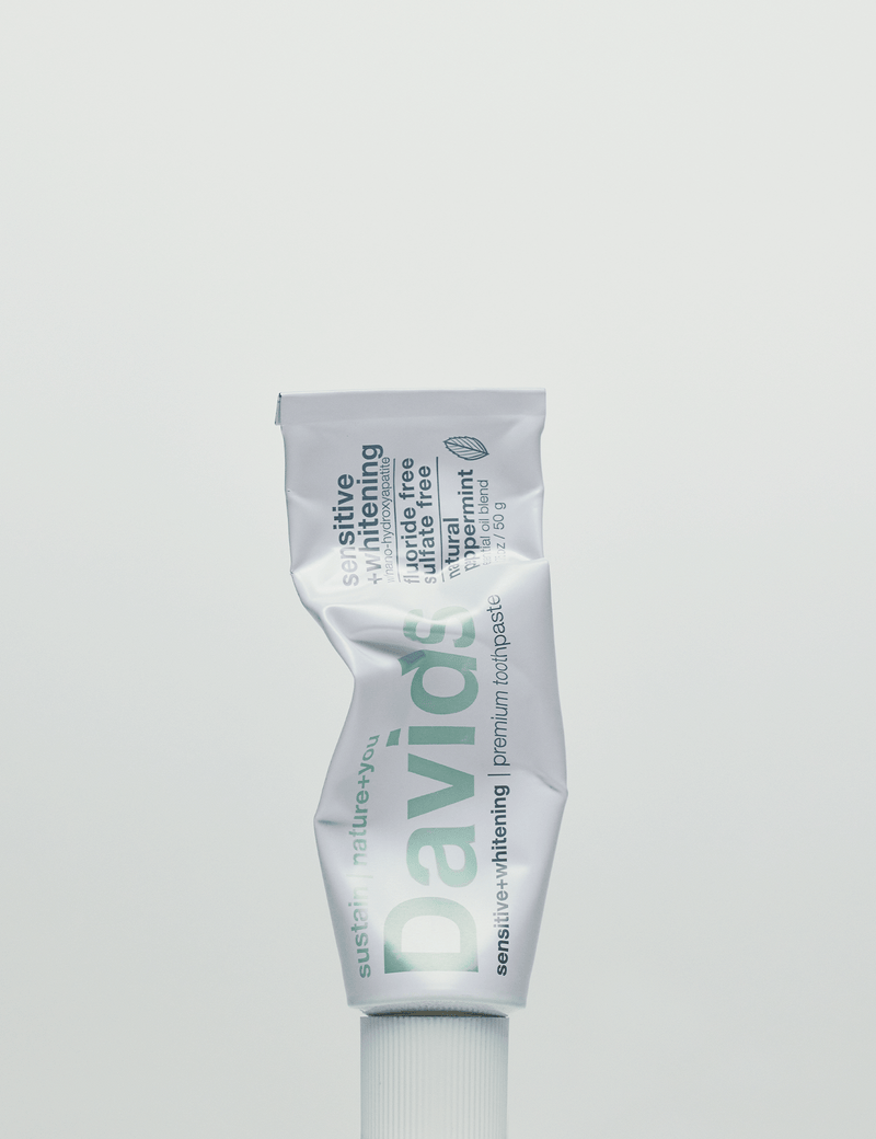 Davids Hydroxi™ travel size premium toothpaste / sensitive+whitening n